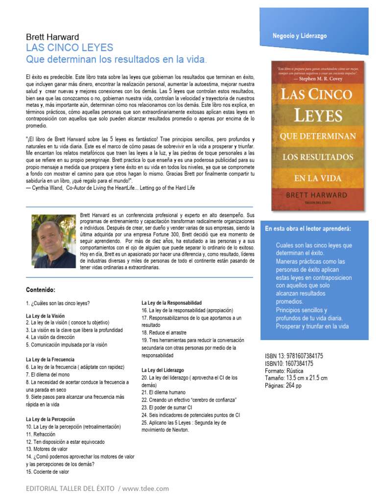 Las 5 Leyes del Éxito Personal | PDF | Relaciones personales, crianza y desarrollo personal