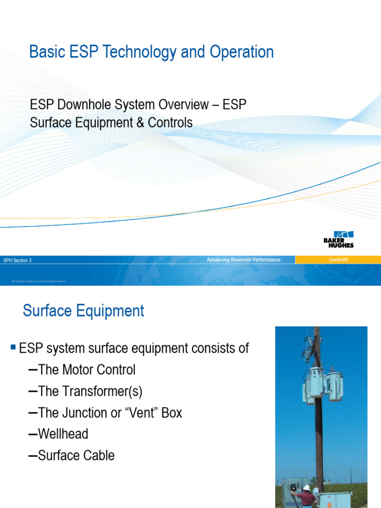 05 - ESP Tech Ops - Surface Equip | PDF | Transformer | Electrical Equipment