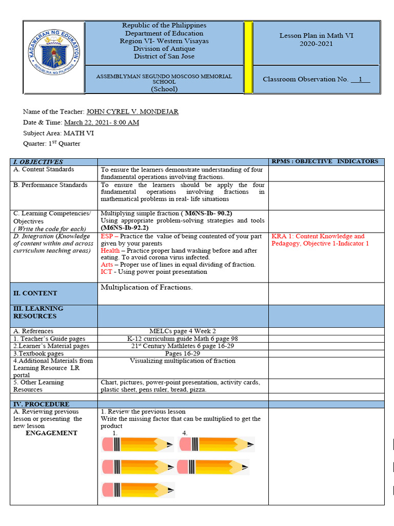 1st COT Sy 2020-2021 | PDF | Educational Technology | Learning