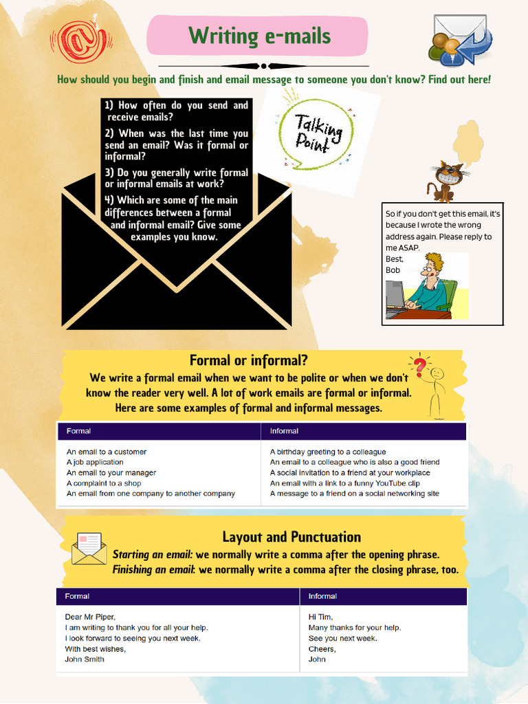 Writing Emails | PDF | Human Communication