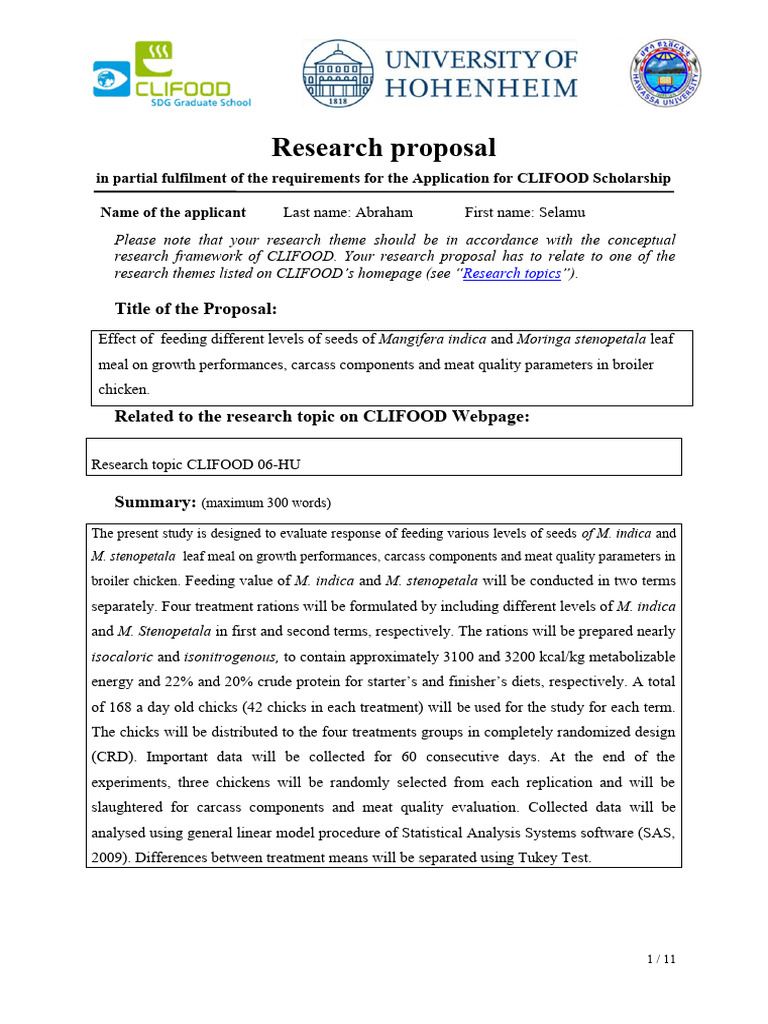 Abraham - Selamu - PHD Research Proposal - Docx Approved Approve | PDF ...