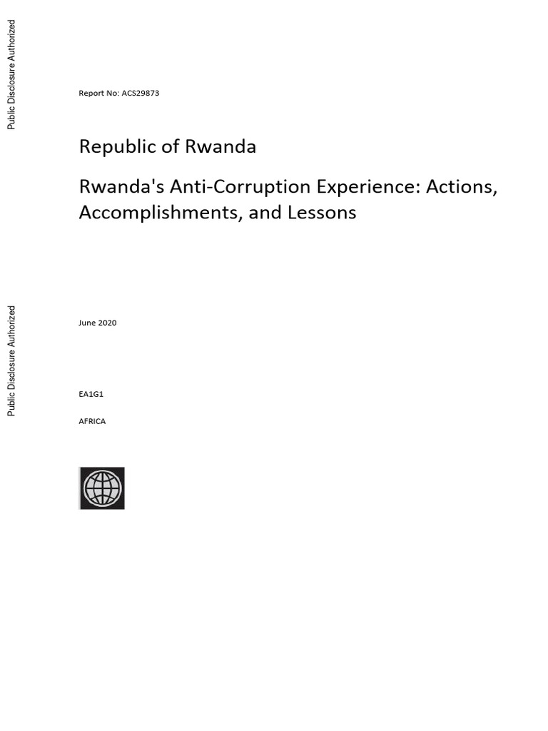 Rwanda Anti Corruption | PDF