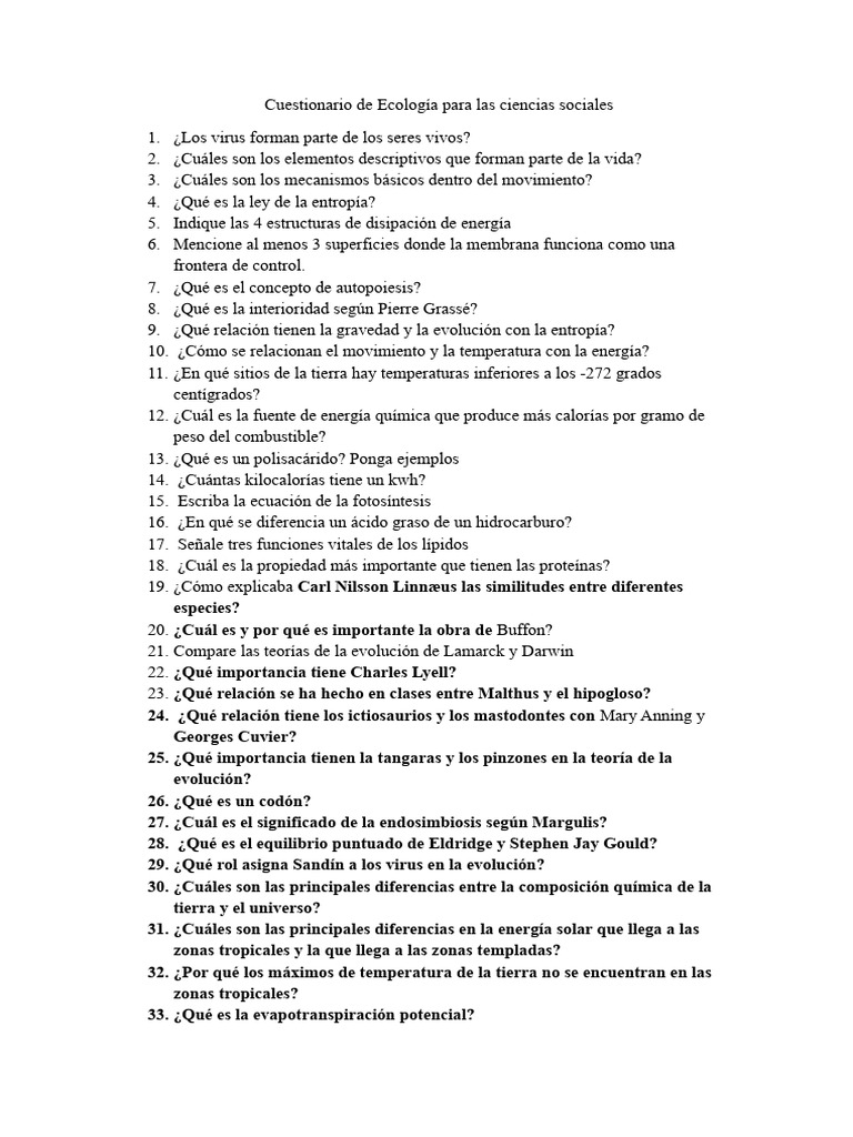 Preguntas de Clase | PDF