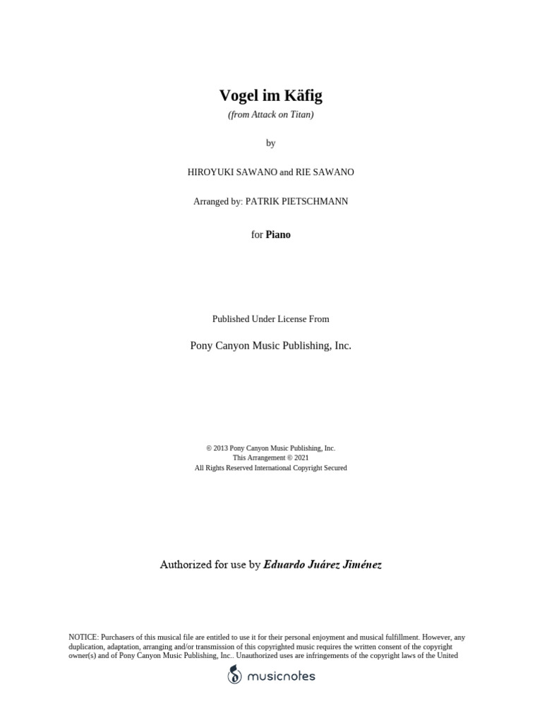 Voger Im Käfig | PDF