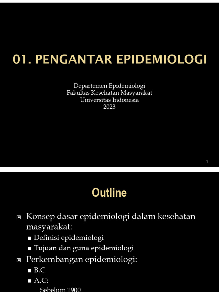 pengantar epid | PDF