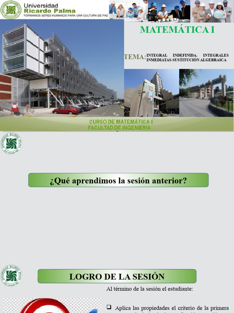 Mate 1 Integ Indef 2024-0 | PDF | Integral | Relaciones matematicas