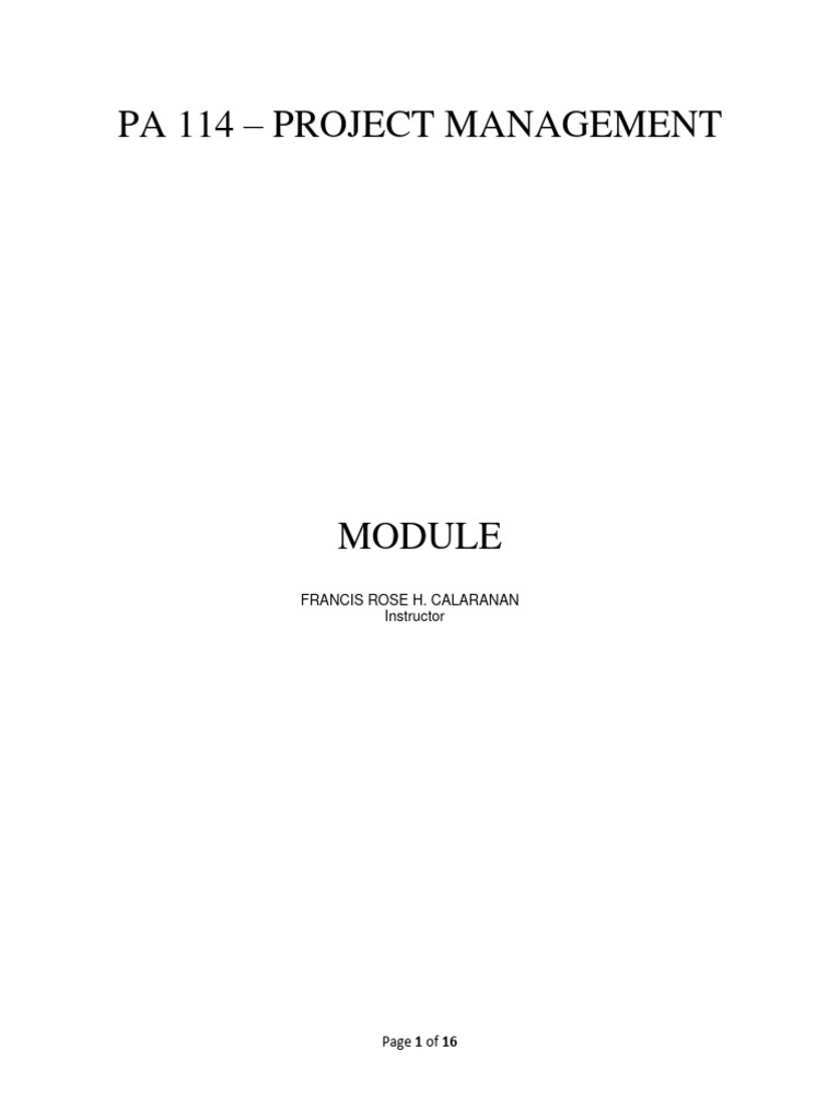 Project Development Module 8-9 | PDF
