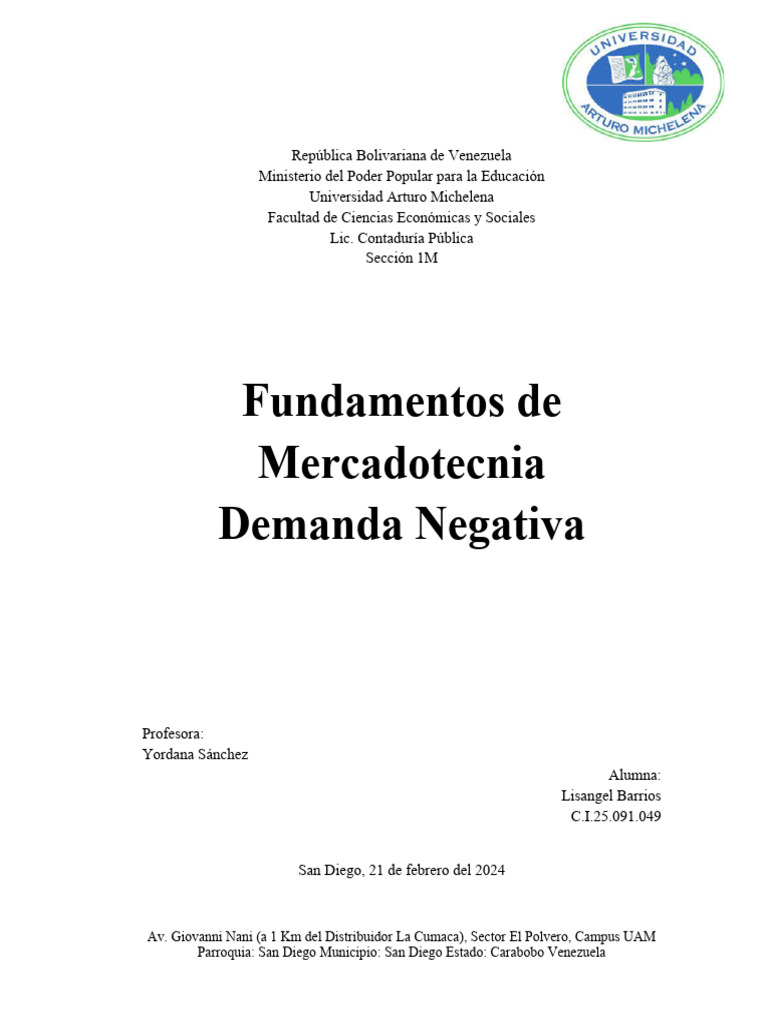 Caso Practico Demanda Negativa | PDF | Marketing | Coca Cola