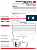 NSW Licence Application Form 1001 | PDF | Driver's License | Identity ...