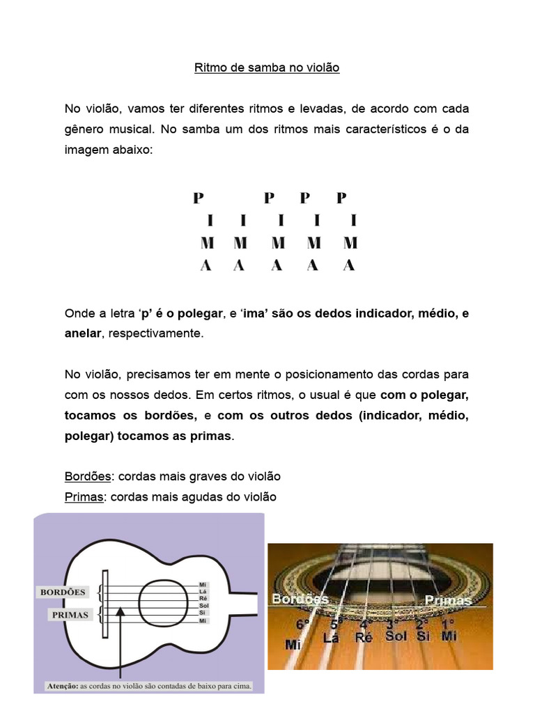 Ritmo de Samba No Violão | PDF
