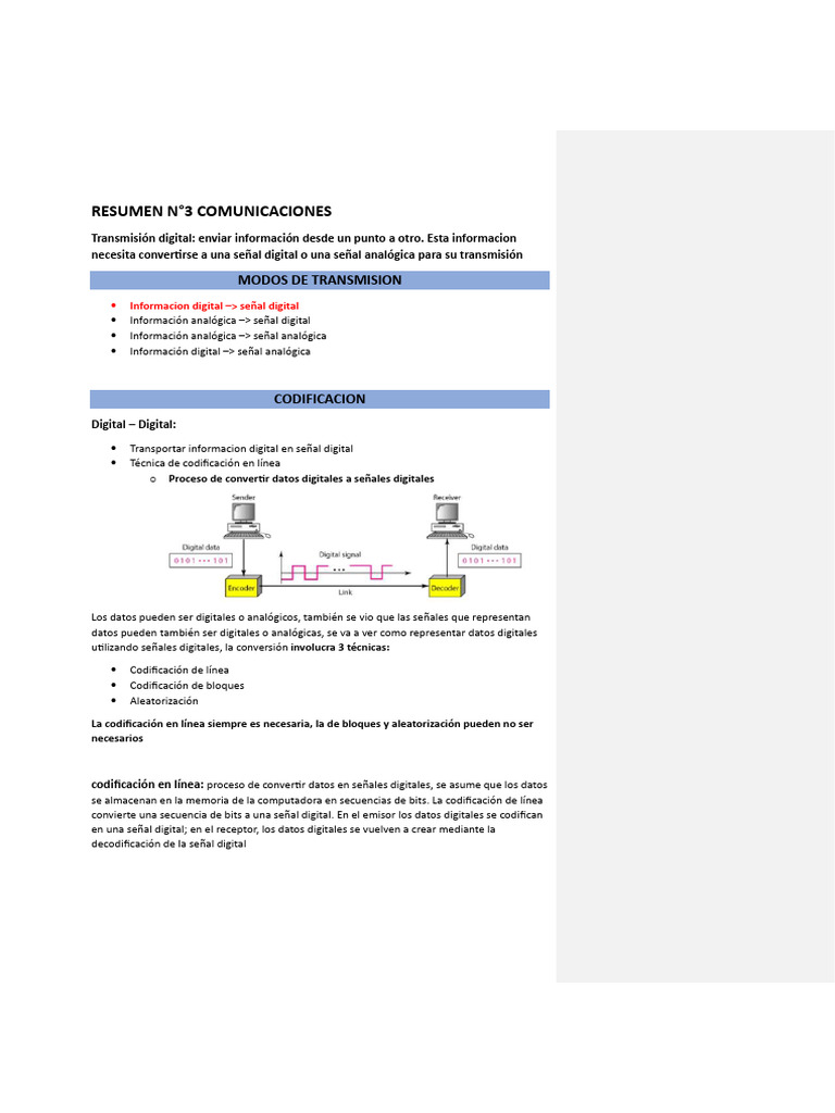 RESUMEN N°3 Comunicaciones | PDF