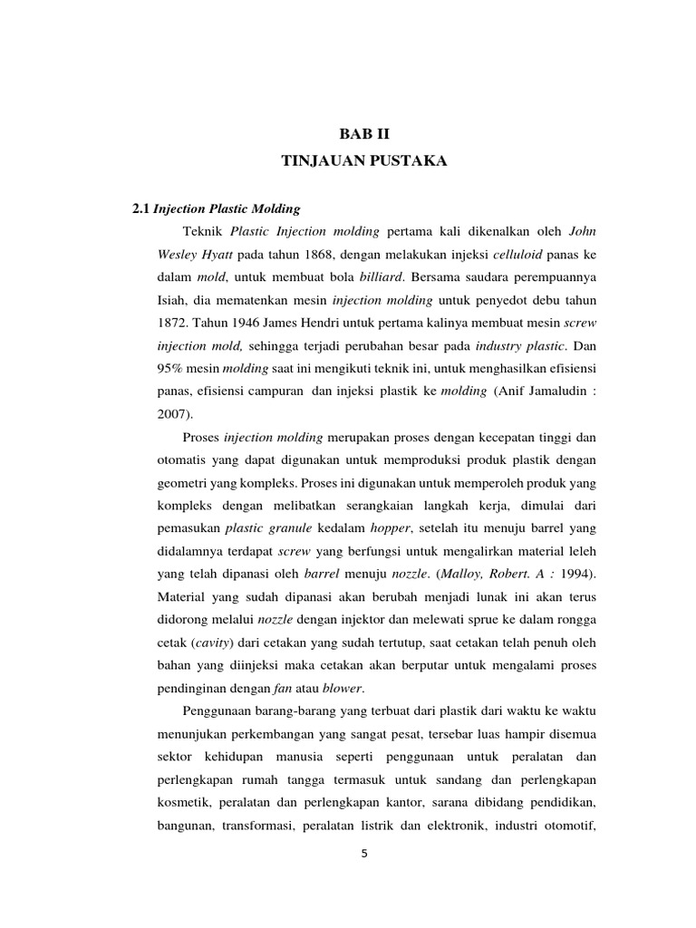 Sejarah dan Proses Injection Molding | PDF