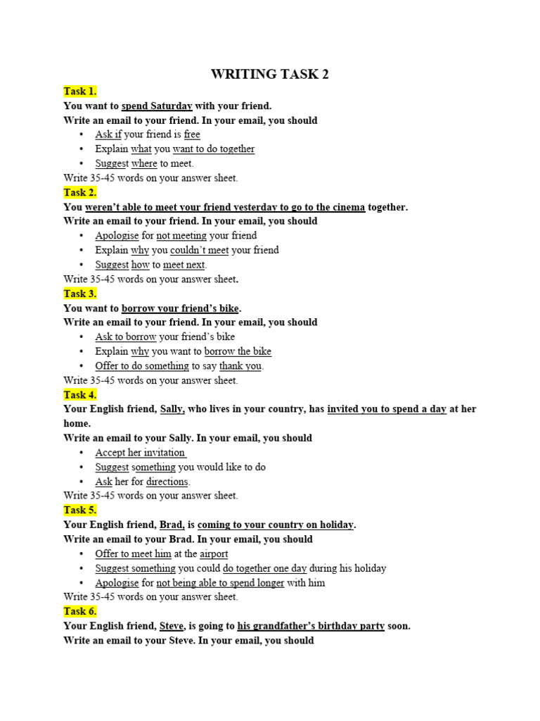 Writing Part 2 Complied | PDF