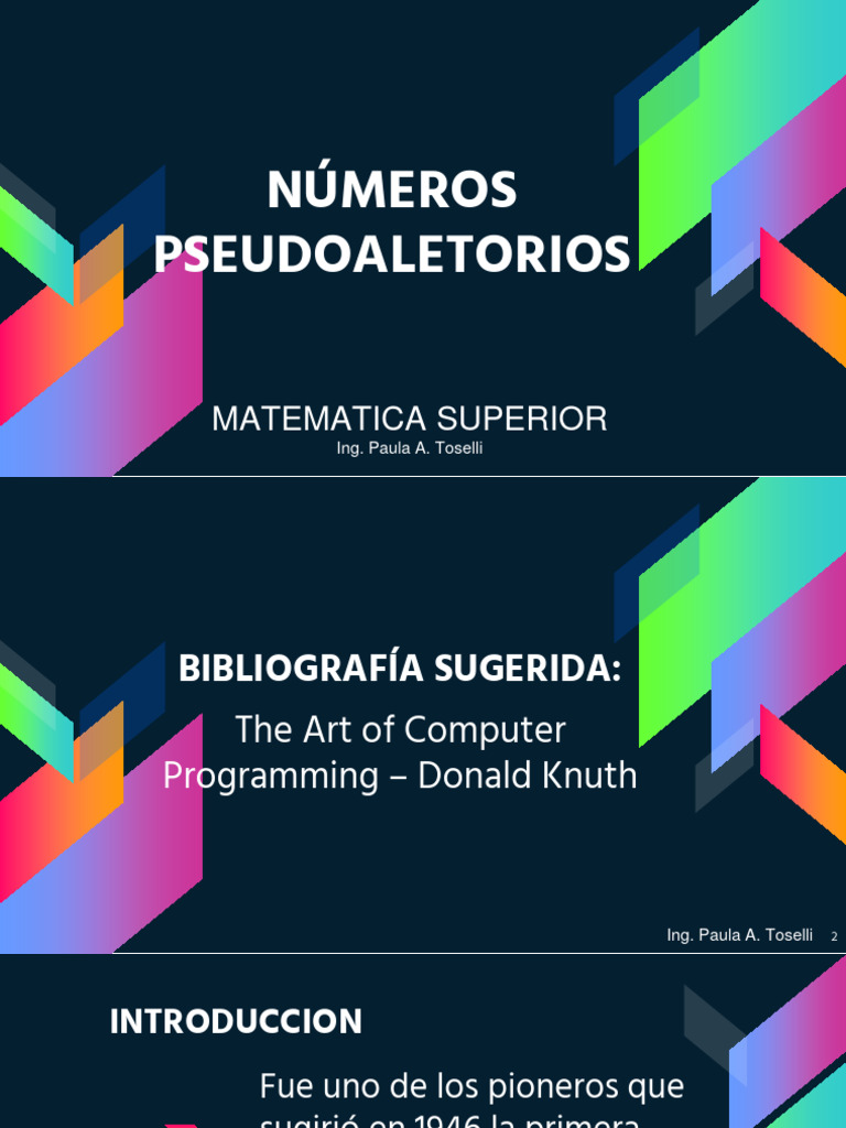 Numeros Pseudoaleatorios | PDF | Aleatoriedad | Matemáticas