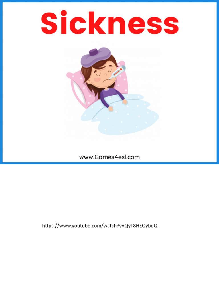Sickness Vocabulary | PDF