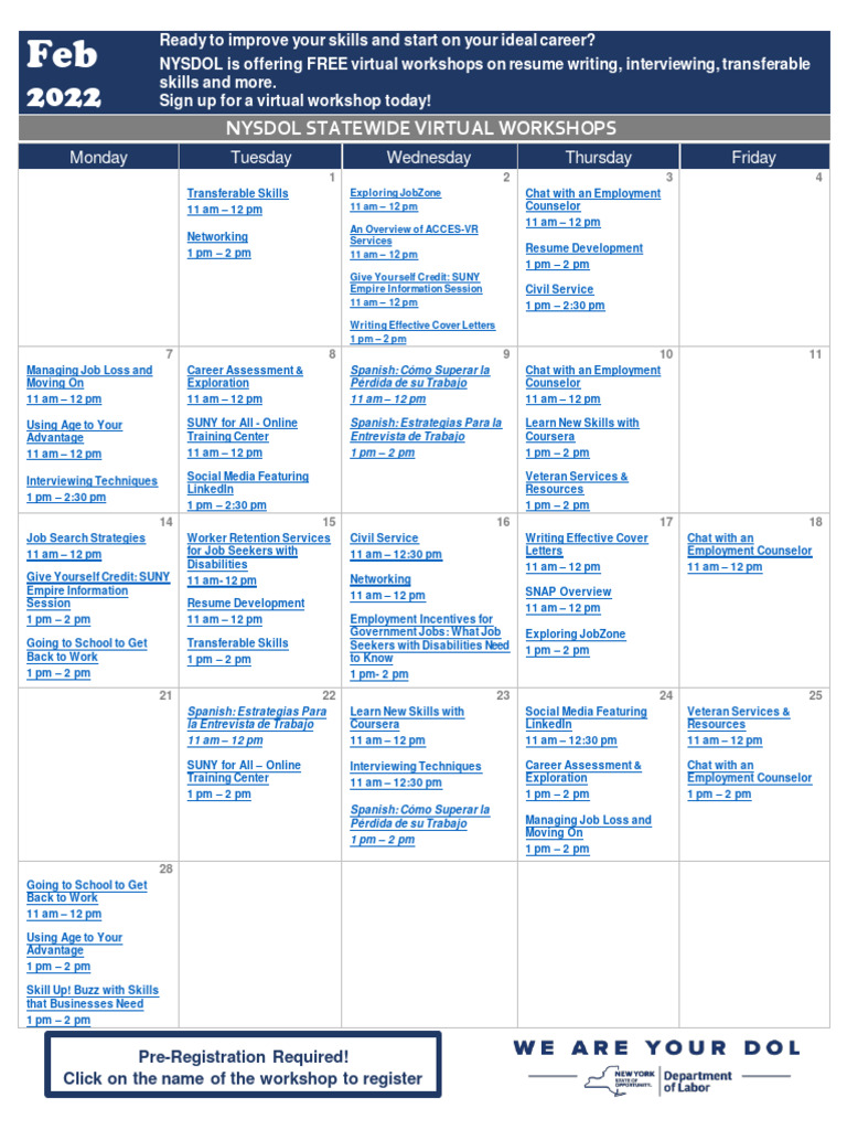 February 2022 Virtual Workshop Flyer | PDF