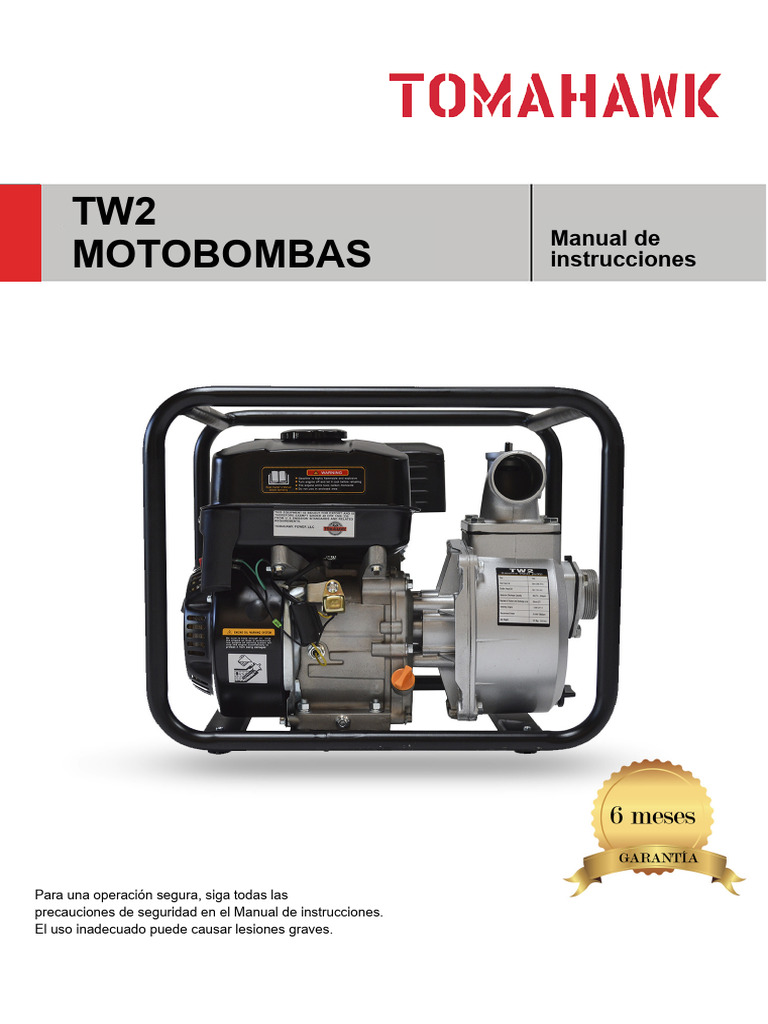 TW2 Motobombas: Manual de Instrucciones | Descargar gratis PDF | Bomba | Gasolina