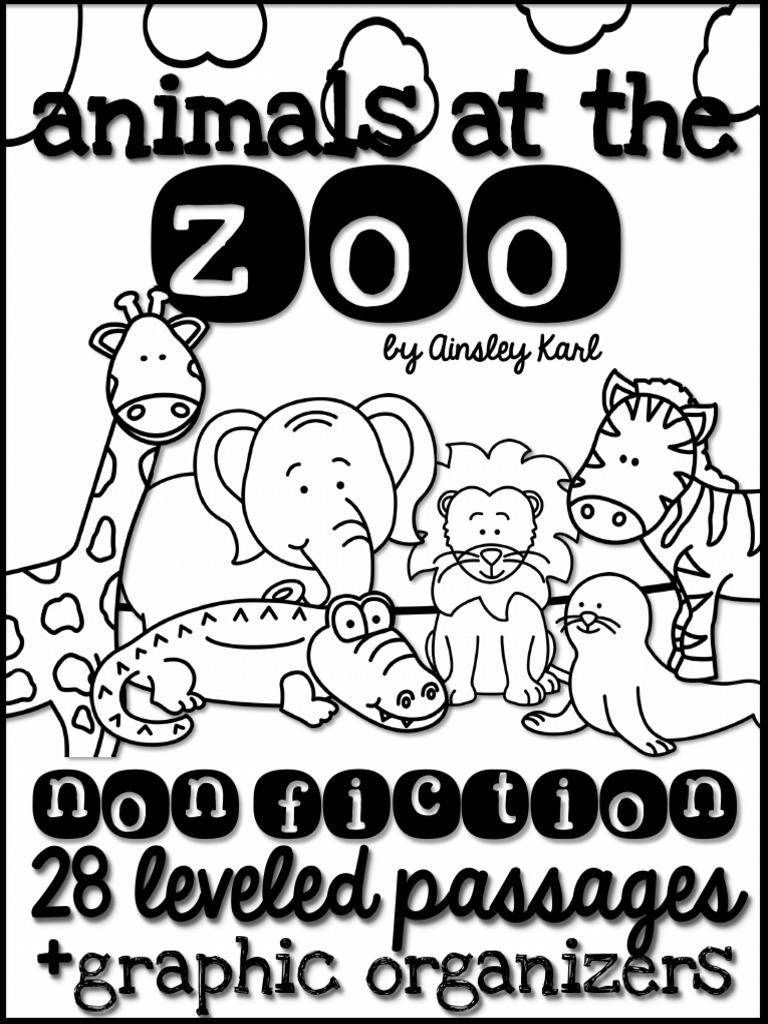 Reading - Zoo Animals Non Fiction | PDF | Giraffe | Lion