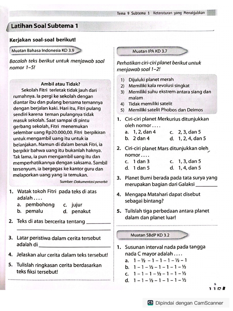 Latihan Tema 9 | PDF