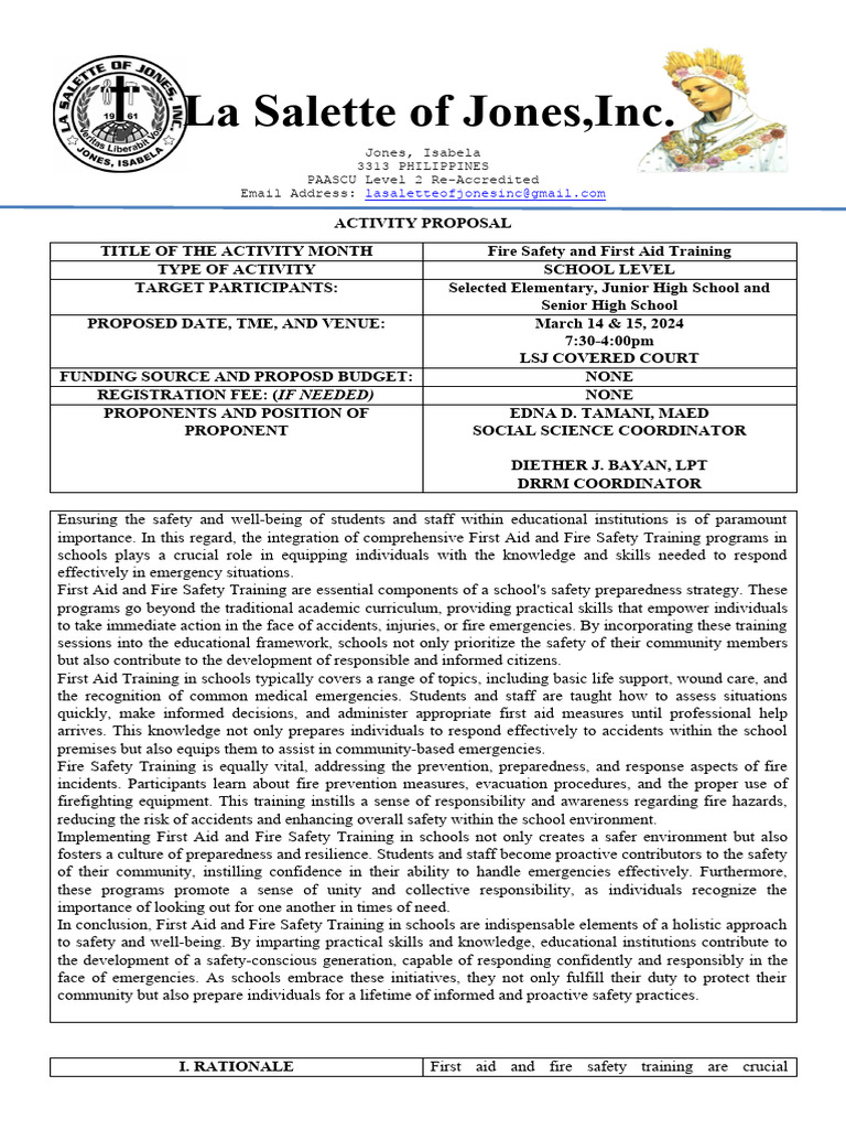Program Matrix | PDF | First Aid | Emergency Management