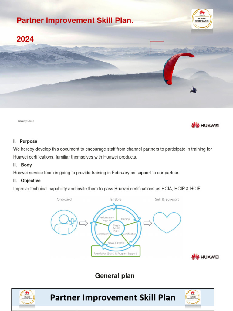 Partner Improvement Skill Plan - 2024 | PDF | Computer Network | I Pv6