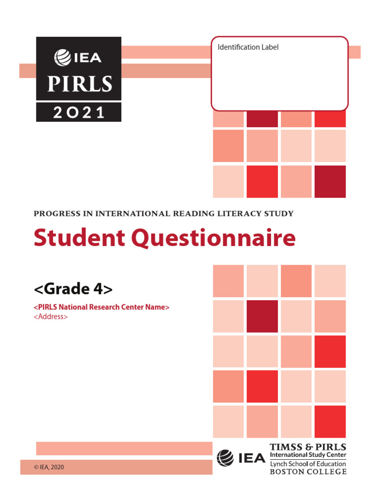 P21 StudentQuestionnaire | PDF