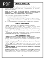 Report Writing-Class 12 | PDF