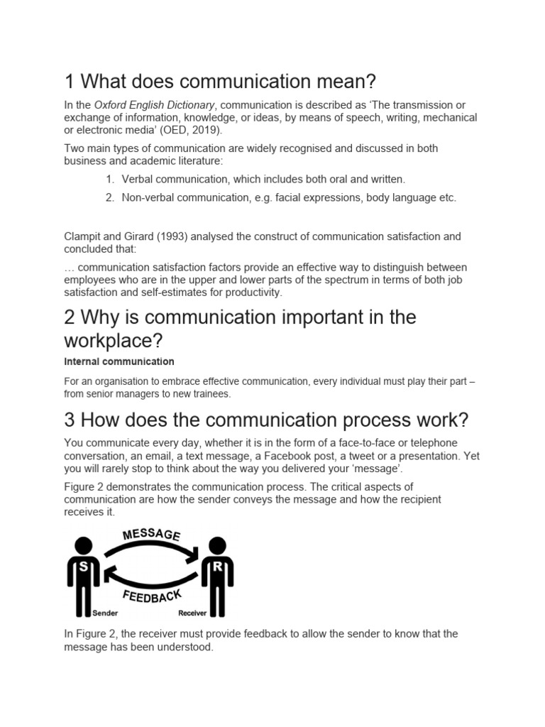 1 What Does Communication Mean | PDF | Communication | Cognitive Science