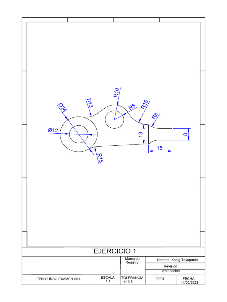 Dibujo1-Examen-Kenig Tayupanta | PDF