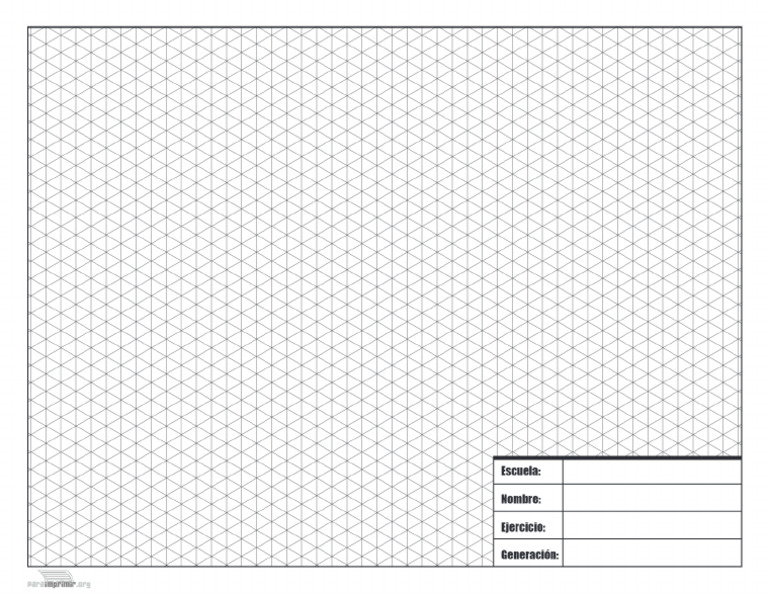 Hoja Dibujo Tecnico Isometrico | PDF