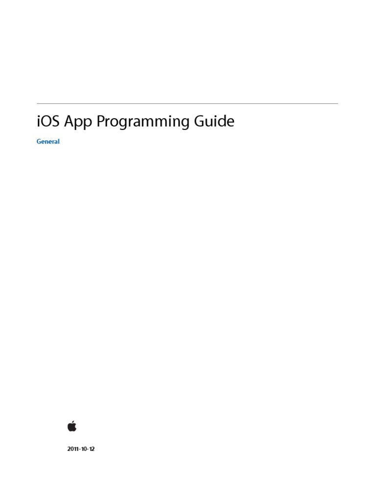 Iphone App Programming Guide | PDF | I Cloud | Ios