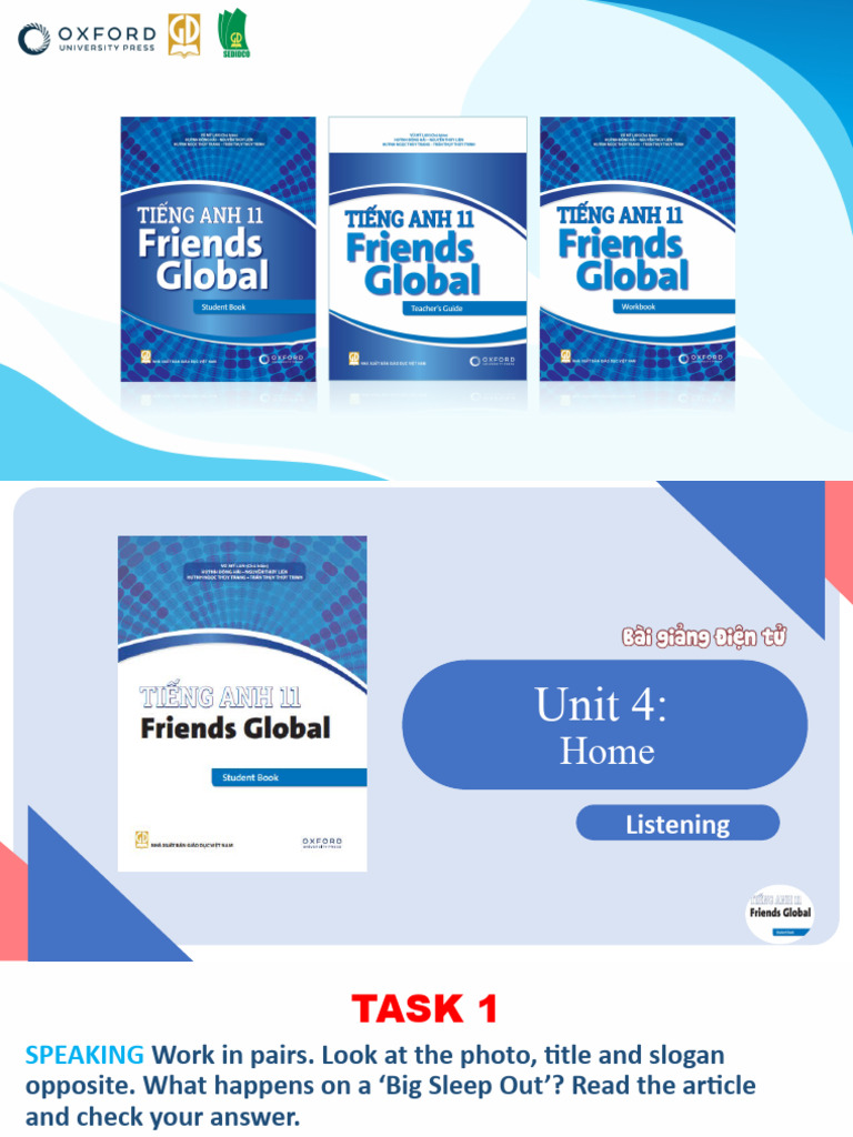 Friends Global 11 - Unit 4c Listening | PDF