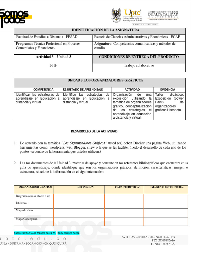 Actividad # 3 TPCF Competencias Comunicativas - I-2023-AG | PDF | Aprendizaje | Educación a ...