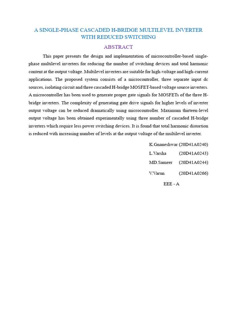 Major Abstract | PDF