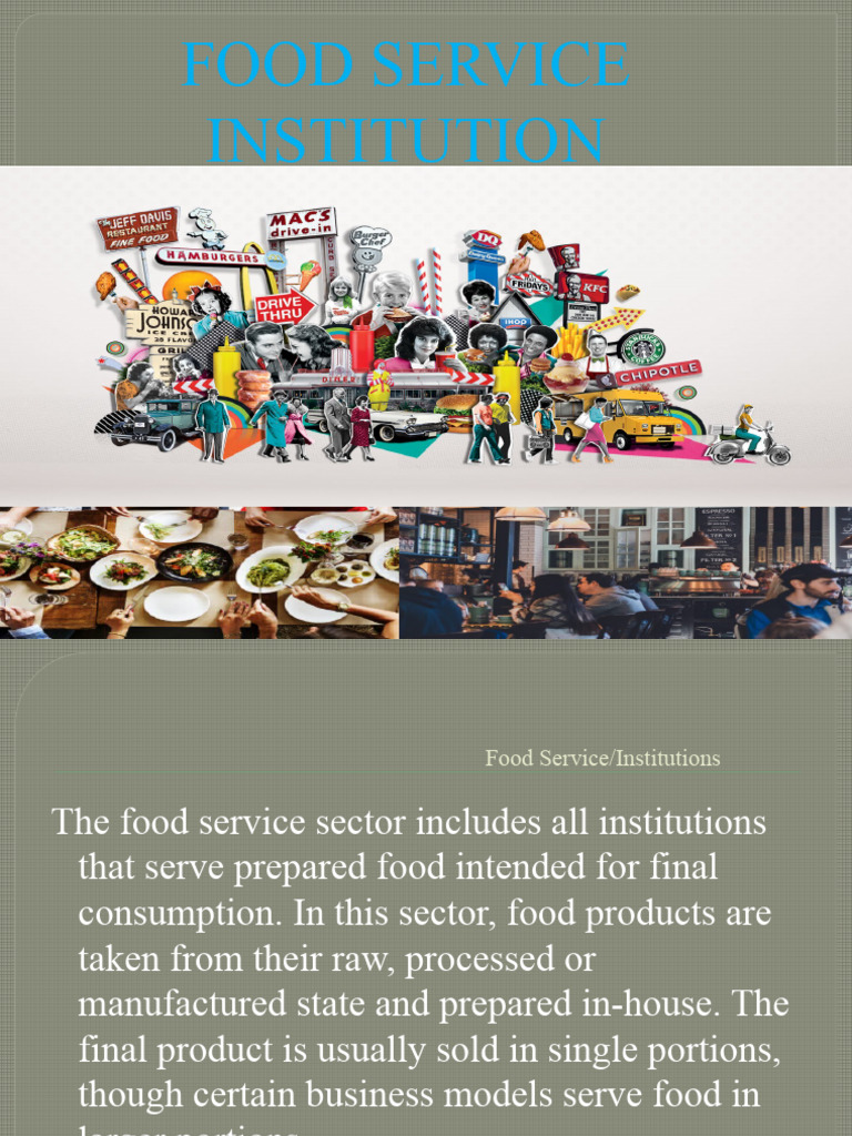 Overview of Institutional Food Service | PDF | Waiting Staff | Restaurants