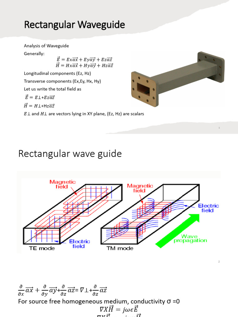 Rectangular Waveguide | PDF | Waveguide | Waves