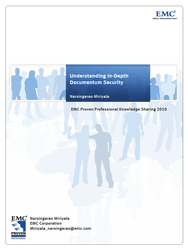 2010KS Miriyala-Understanding in Depth Documentum Security | PDF | Http Cookie | Transport Layer ...