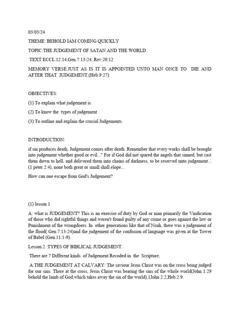 Ss Manual 50 Copies | PDF | Satan | Last Judgment