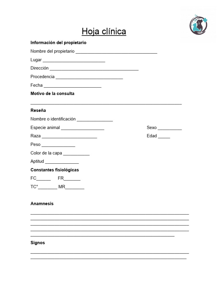 Hoja Clínica | PDF | Diagnostico medico | Epidemiología