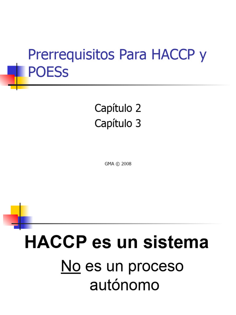 Cap 2 y 3 Prerrequisitos y POES | PDF