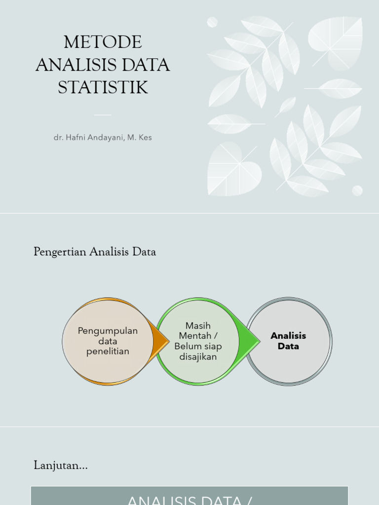 14 - Metode Analisis Data Statistik | PDF