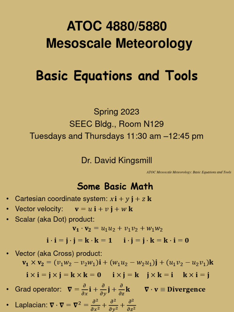 Module1 Basic Equations Tools | PDF | Nature | Metrology