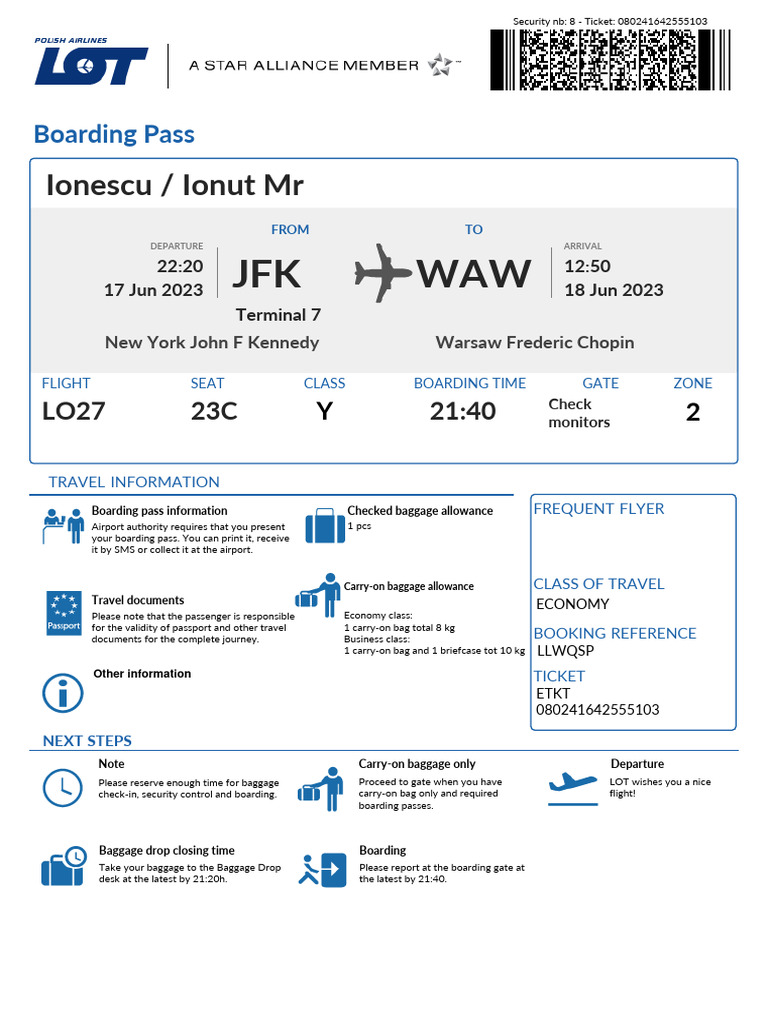 Boarding Pass | PDF
