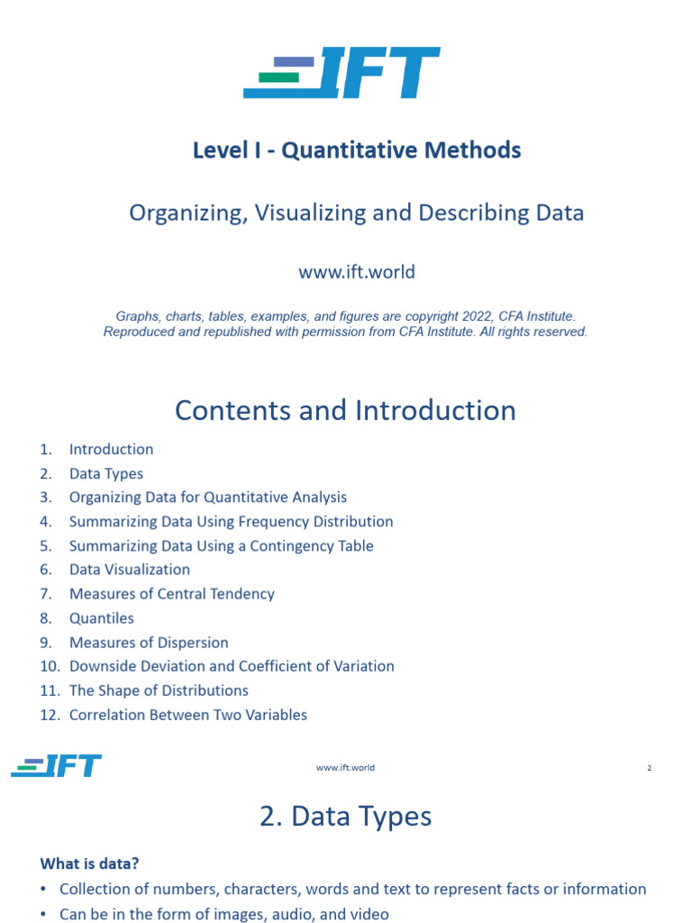 LM02 Organizing, Visualizing and Describing Data | PDF | Mean | Histogram
