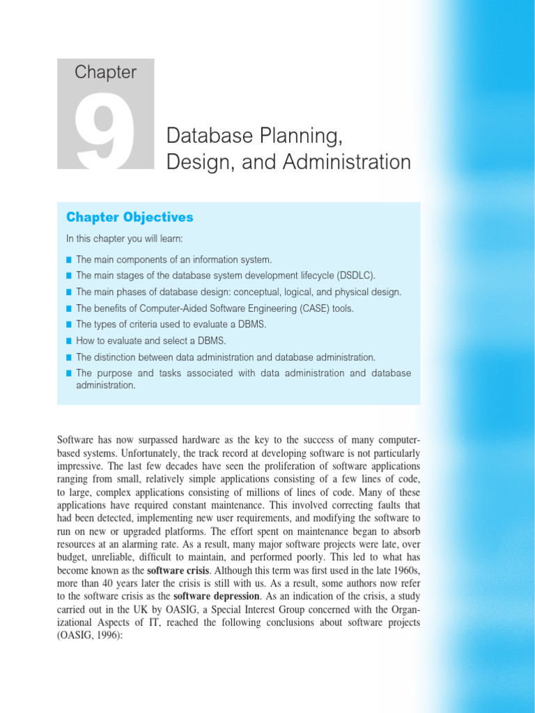 Chapter 9 - Database System Development Lifecycle | PDF