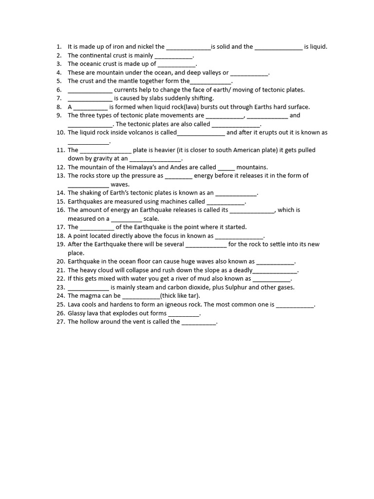 SST Worksheet | PDF