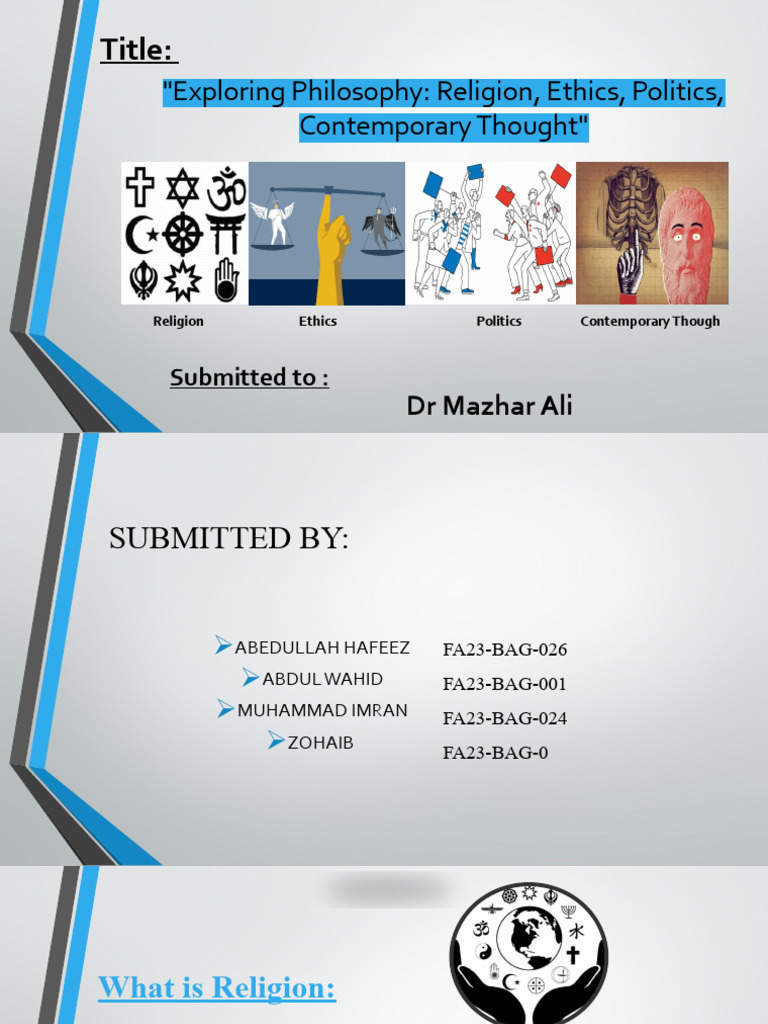 Exploring Philosophy: Religion, Ethics, Politics, Contemporary Thought | Download Free PDF ...