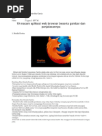 Adapun Beberapa Manfaat Dan Kegunaan Mozilla Firefox Di Antaranya Sebagai Berikut | PDF