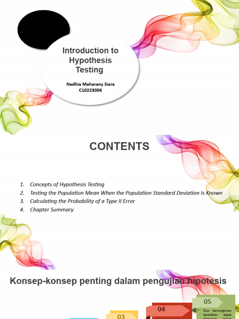 Introduction To Hypothesis Testing-2 Verse | PDF