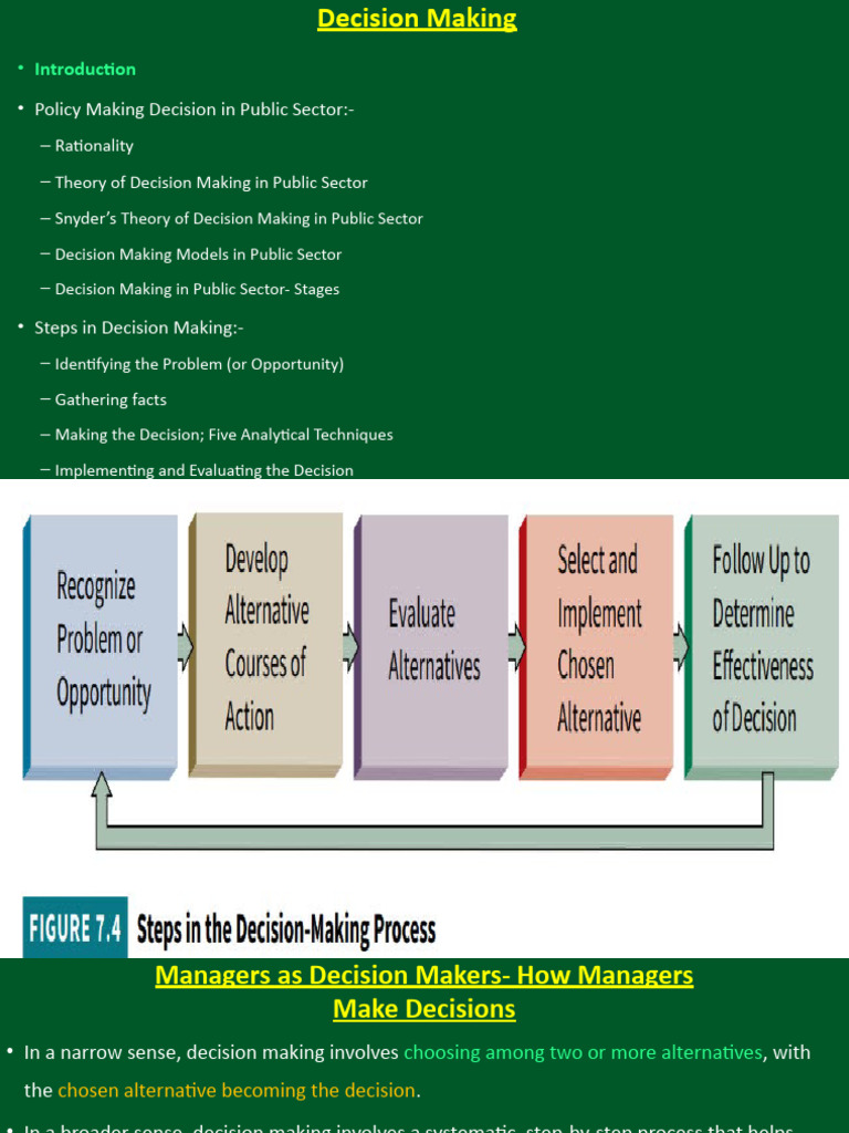 Lec-8 Decison Making 31 Oct 23 | PDF | Decision Making | Cost–Benefit Analysis
